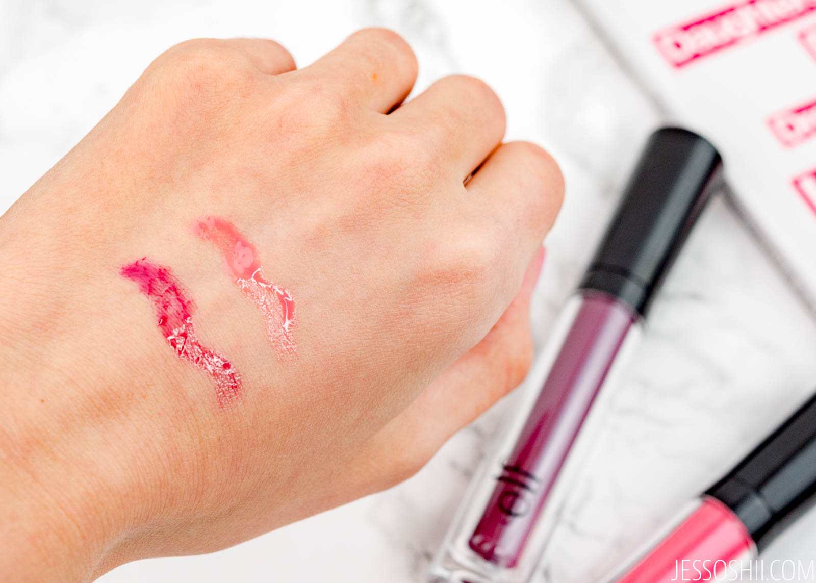 Review E l f Tinted Lip Oil In Berry Kiss Coral Kiss Swatches Review E l f Tinted Lip Oil In Berry Kiss Coral Kiss Swatches